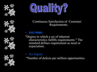 TOTAL QUALITY MANAGEMENT-Customer Satisfaction | PPT