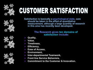 TOTAL QUALITY MANAGEMENT-Customer Satisfaction | PPT