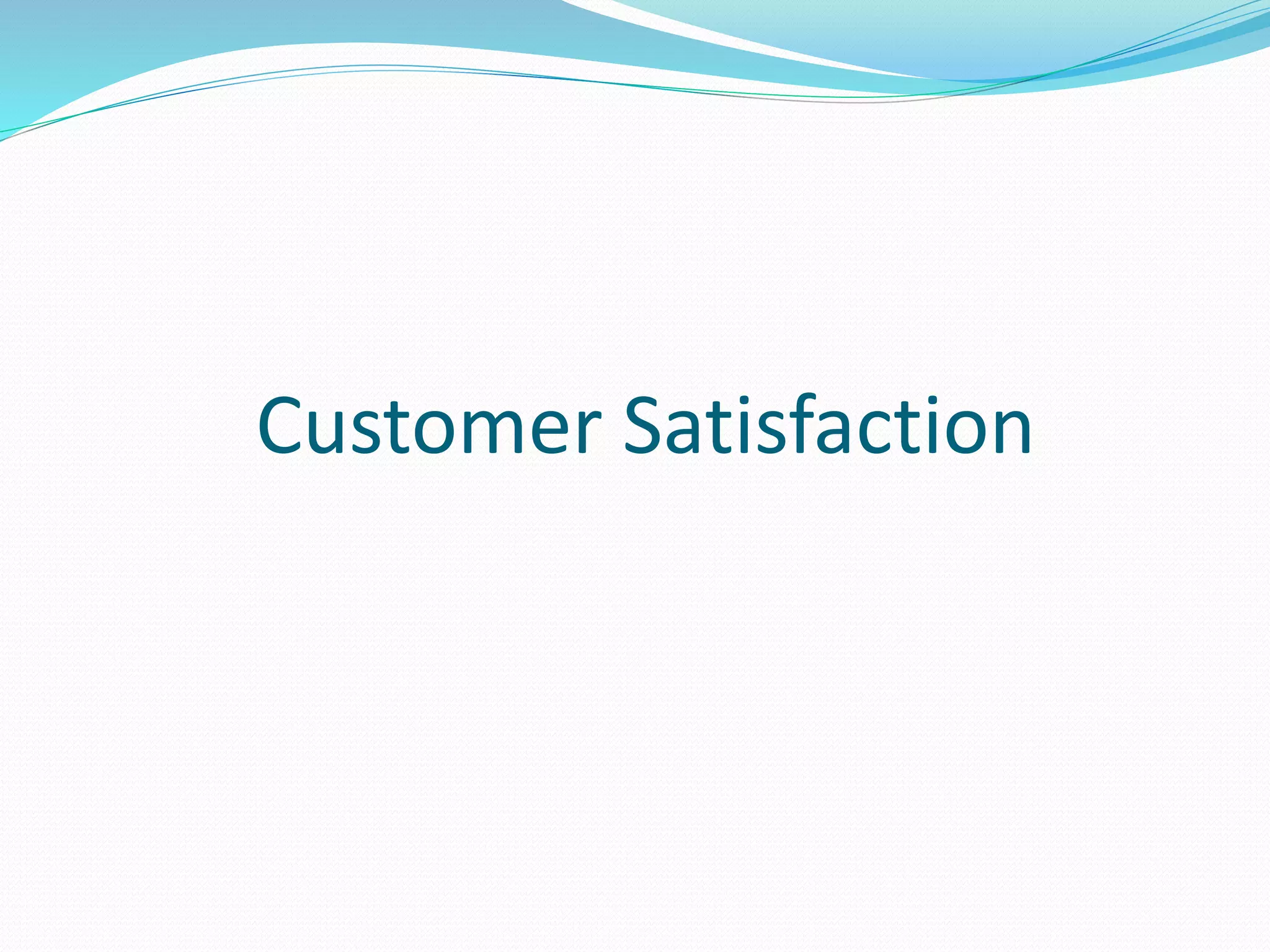 Customer Satisfaction Presentation Ppt