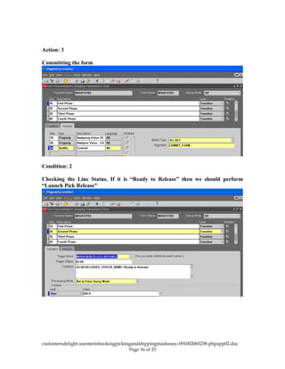 Oracle Applications - Sales Order Entering,Booking,Picking And Shipping Made Easy using Forms ...