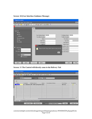 Oracle Applications - Sales Order Entering,Booking,Picking And Shipping Made Easy using Forms ...