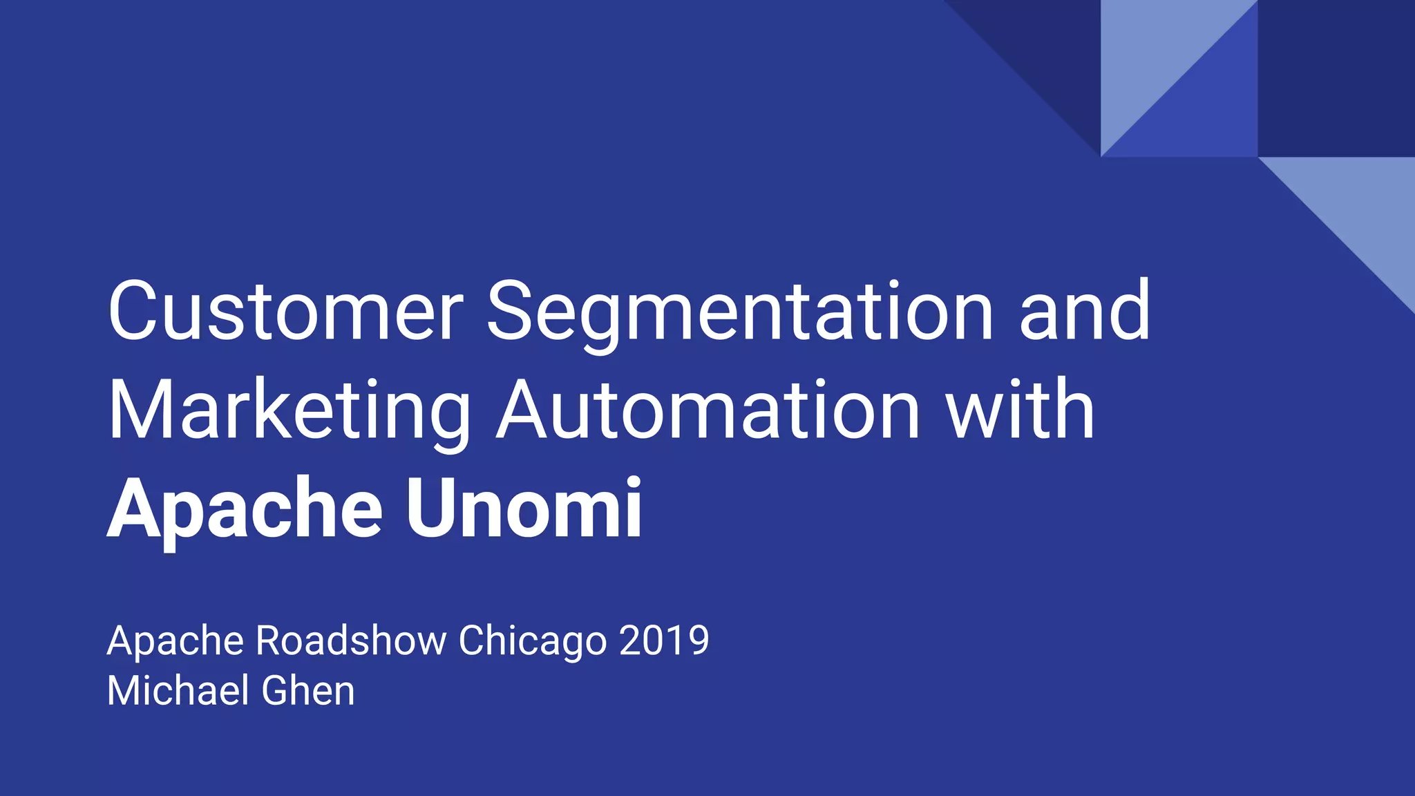 Customer Segmentation And Marketing Automation With Apache Unomi Pdf Computer Software And