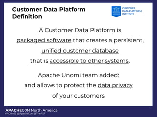 ApacheCon NA 2019 : Customer segmentation and personalization using apache unomi | PPTX