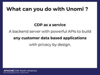 ApacheCon NA 2019 : Customer segmentation and personalization using apache unomi | PPTX