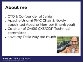 ApacheCon NA 2019 : Customer segmentation and personalization using apache unomi | PPTX