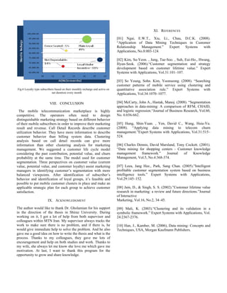 Customer segmentation for a mobile telecommunications company based on ...