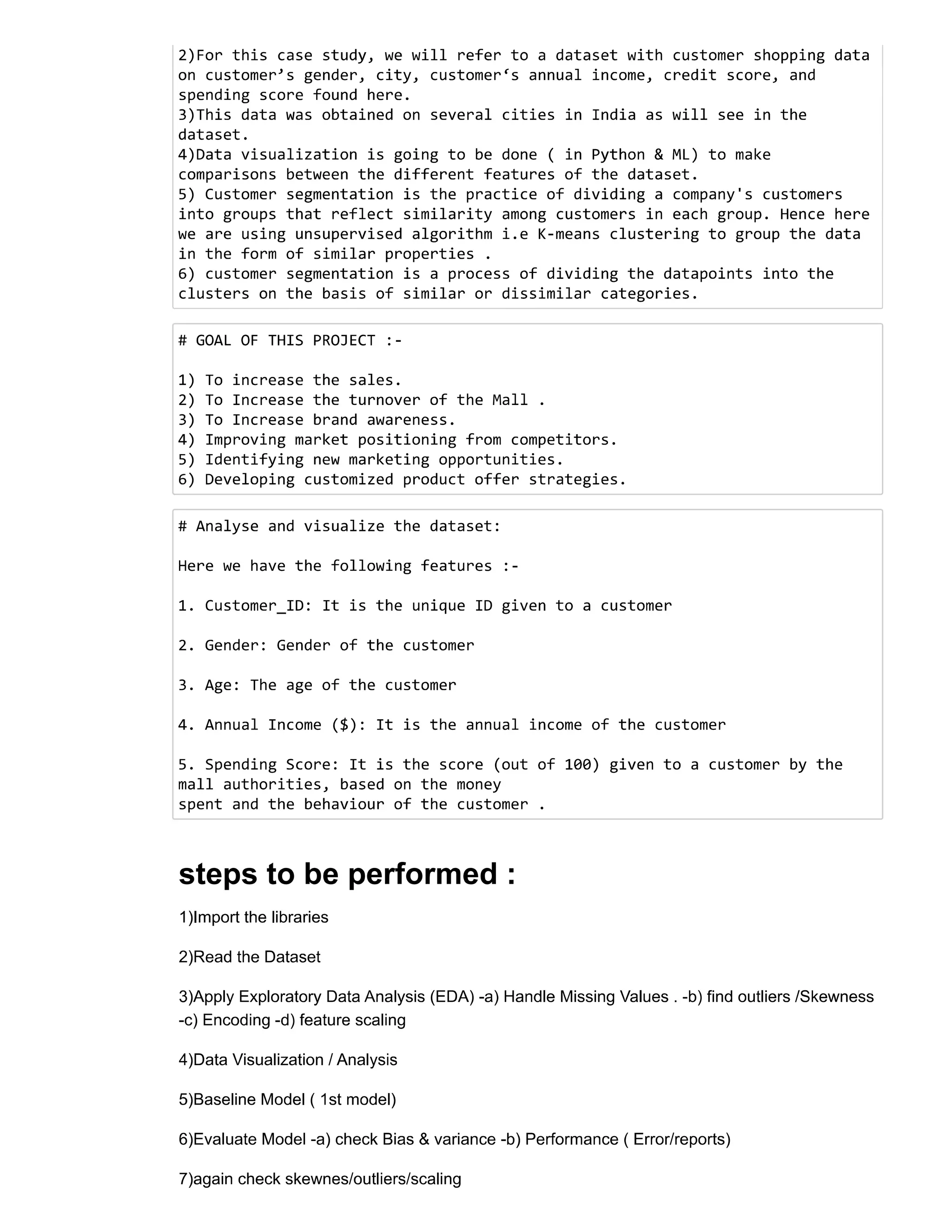 Customer Segmentation Of Mall K Means Clustering Pdf