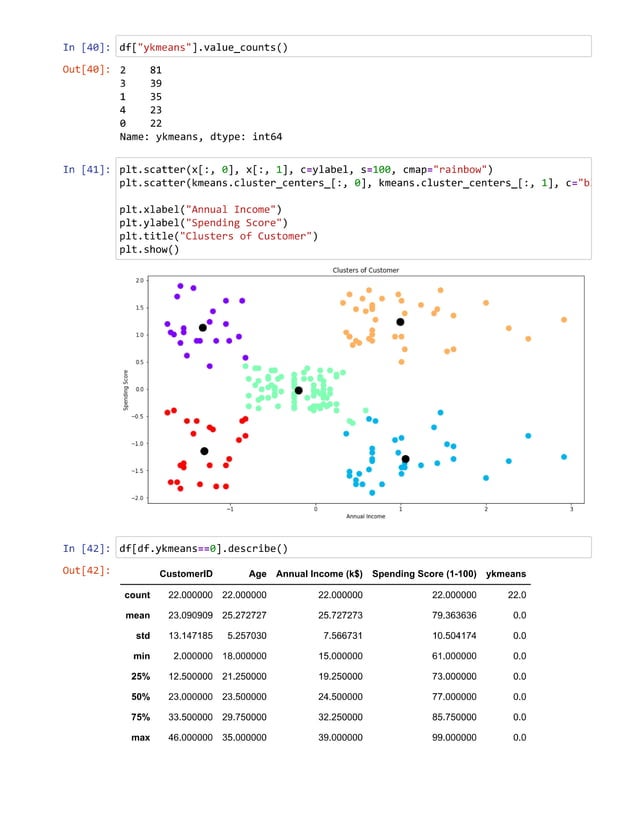 Customer segmentation Of Mall - k means clustering.pdf