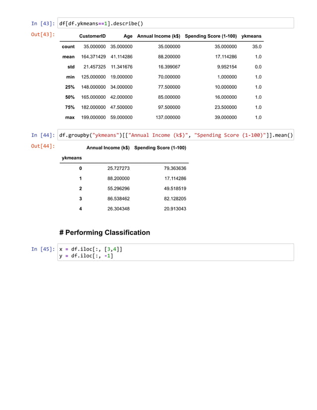 Customer segmentation Of Mall - k means clustering.pdf