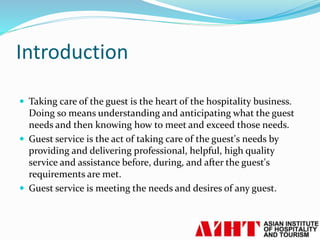 Importance of guest service in Hospitilaty | PPTX