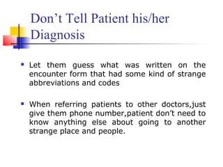 Customer / Patient Services in a Hospital | PPT