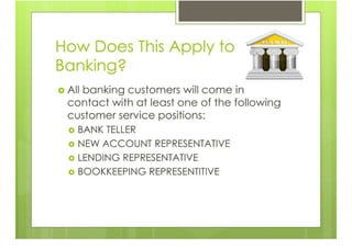 CUSTOMER SERVICE In BANKING | PDF