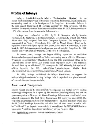 Customer service of infosys | DOCX