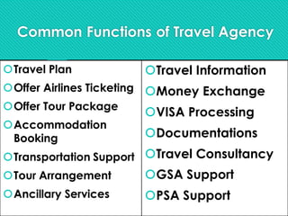 Customer Services, Behavioral Approach and Responsibilities of a Travel ...