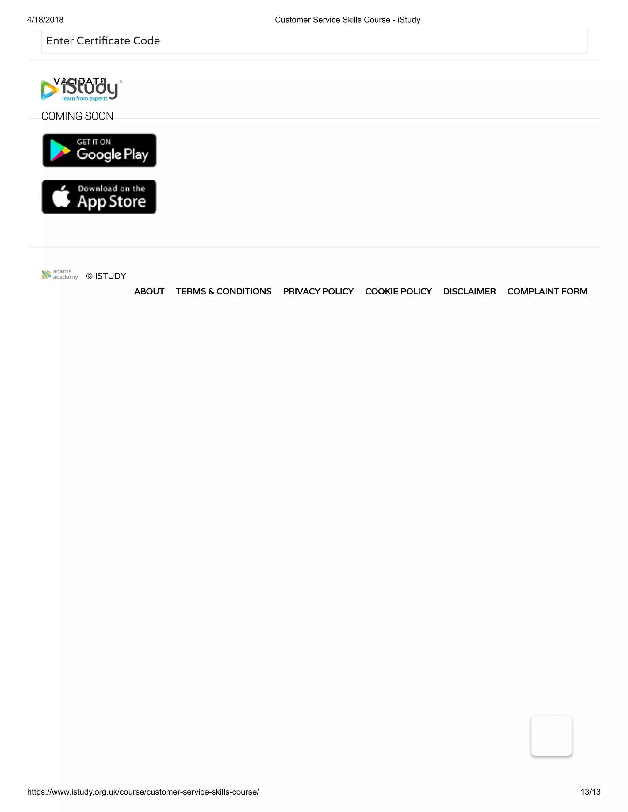 Customer Service Skills Course IStudy PDF customer-service-skills-course-istudy-pdf
