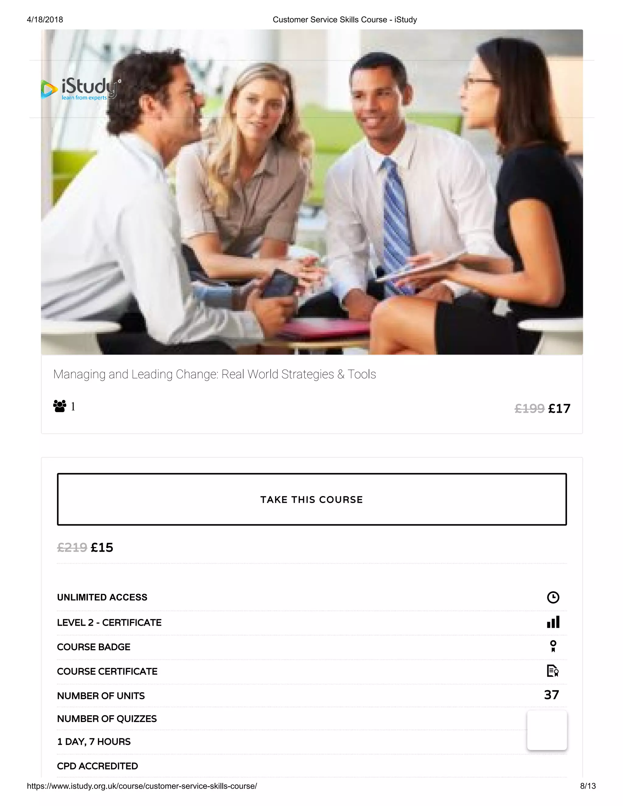 Customer Service Skills Course IStudy PDF Customer Service Skills Course IStudy PDF