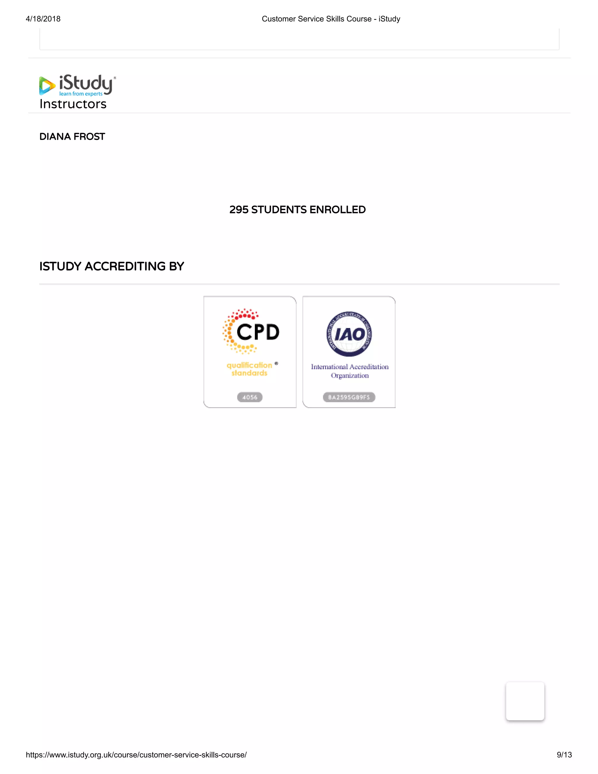 Customer Service Skills Course IStudy PDF customer-service-skills-course-istudy-pdf