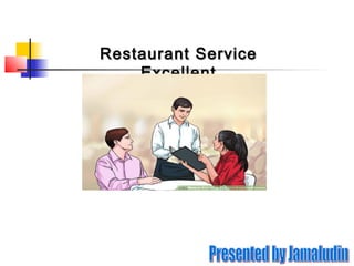 Customer Service Standard Waiters - Presented by Jamaludin | PPT