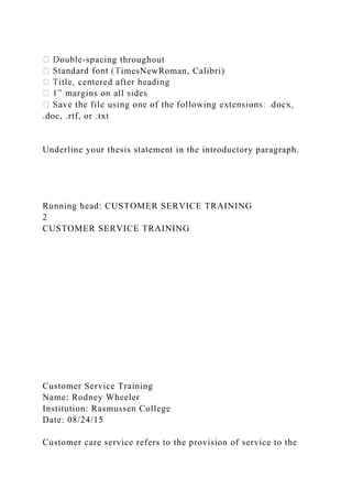 Customer Service Strategies to Enhance Retention and Loyalty.docx