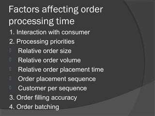 Customer servise and order prosessingCustomer service and order ...