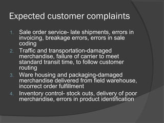 Customer servise and order prosessingCustomer service and order ...