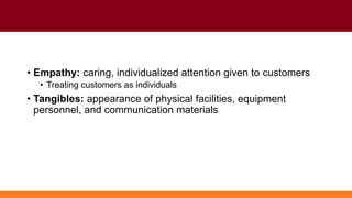 Customer's expectation & perception of customers | PPTX