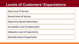 Customer's expectation & perception of customers | PPTX