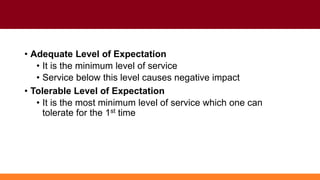 Customer's expectation & perception of customers | PPTX