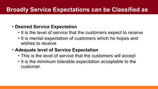 Customer's expectation & perception of customers | PPTX