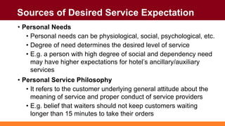 Customer's expectation & perception of customers | PPTX