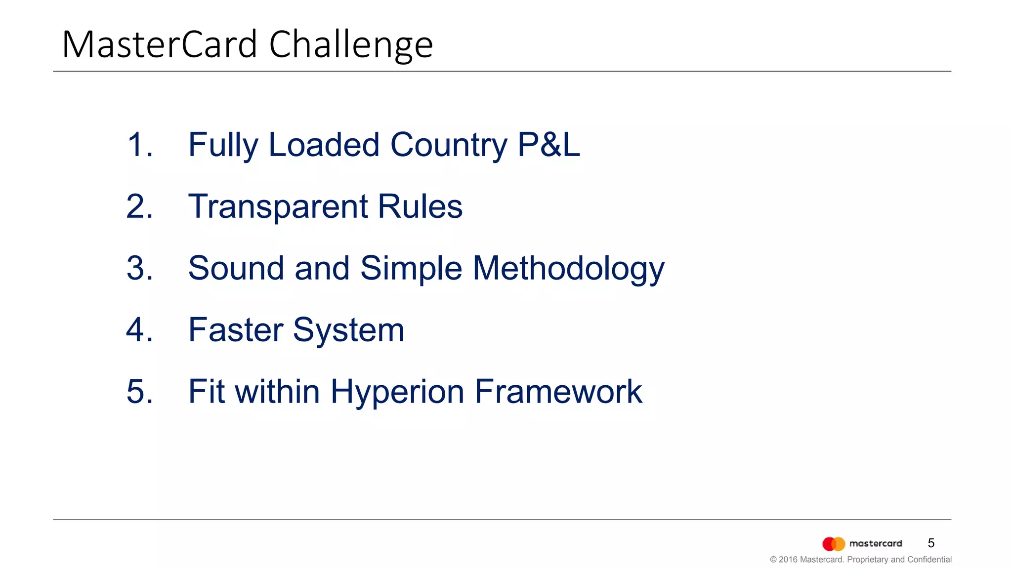 Profitability and Cost Management at Mastercard Worldwide | PPTX