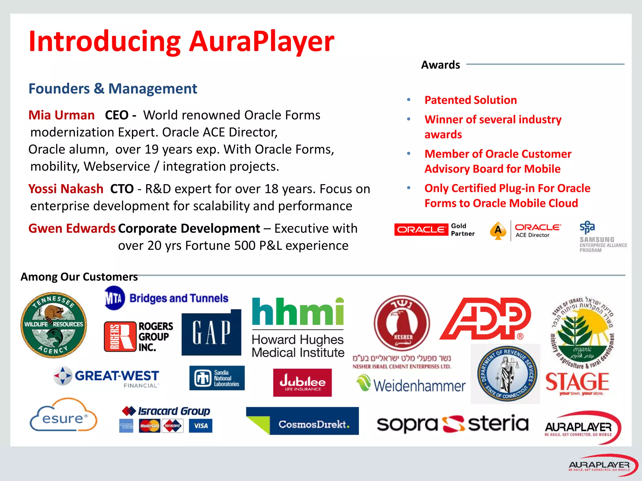 We did it and so can you! Oracle Mobile Hub Customer Success Stories | PPT