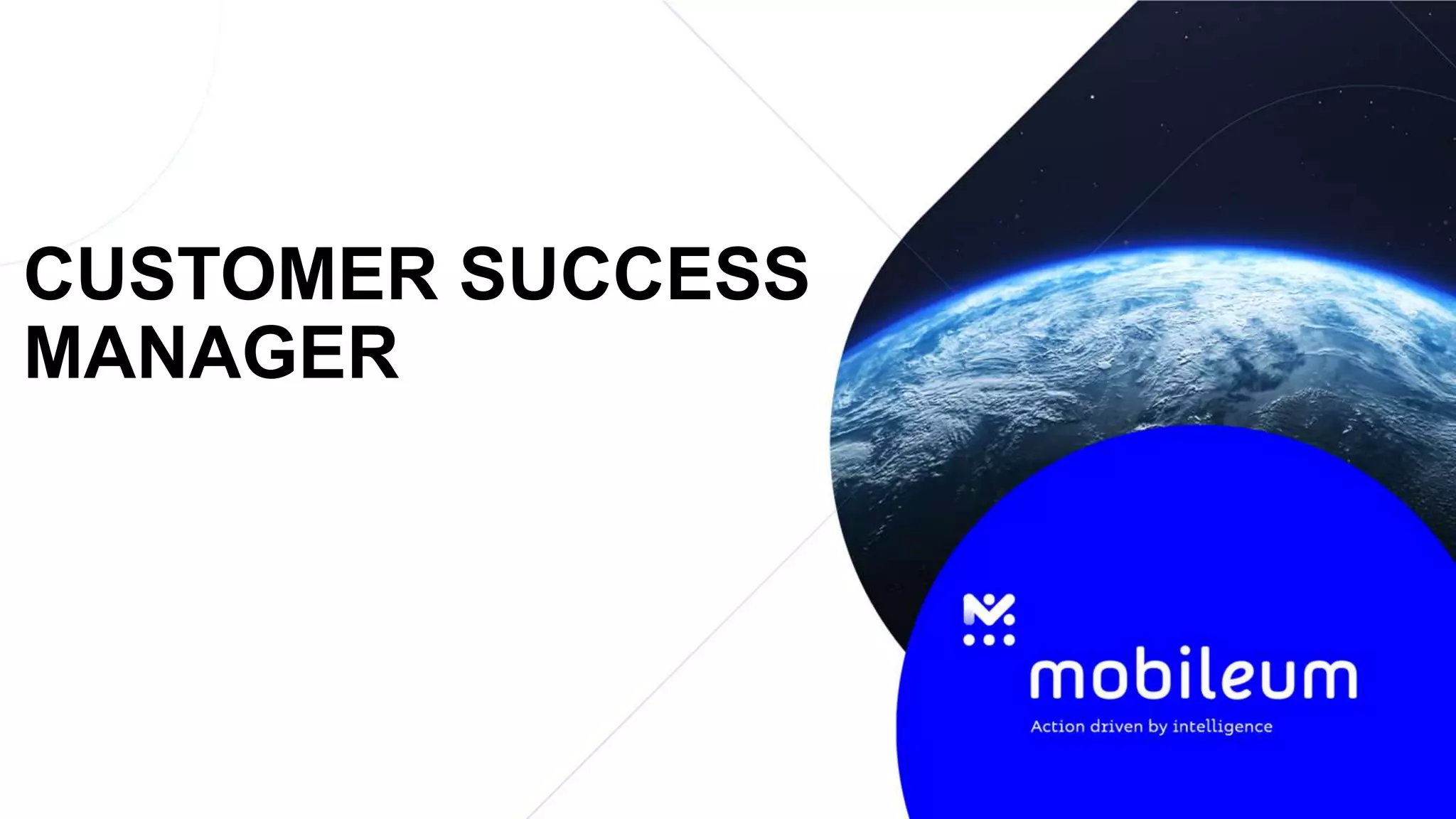 Customer Success Manager - CS Introduction | PPTX