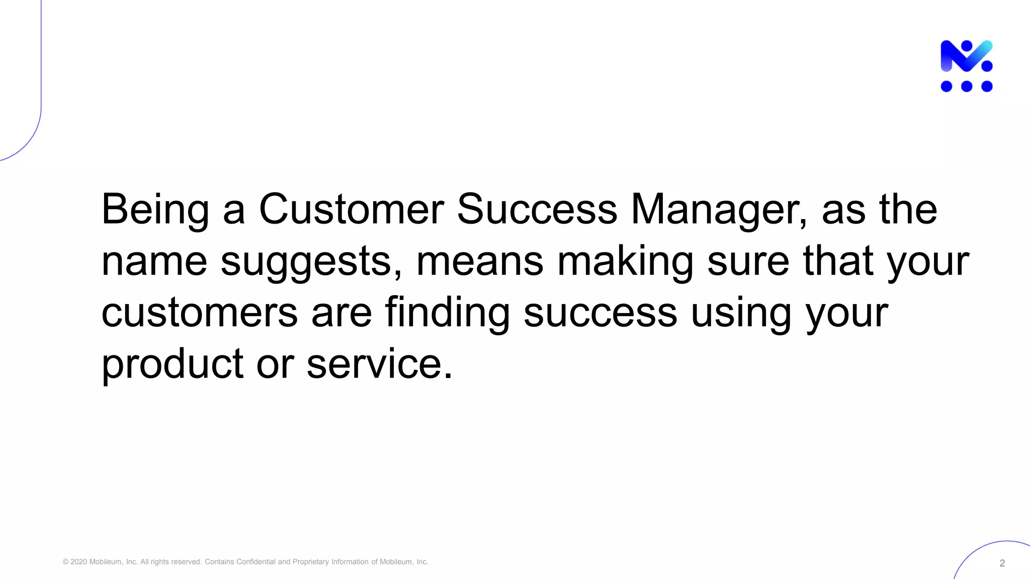 Customer Success Manager - CS Introduction | PPTX
