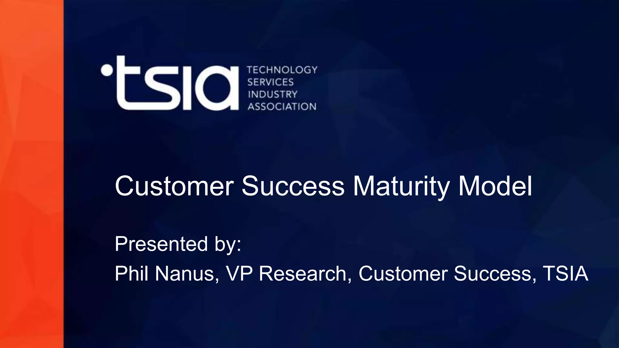 Customer Success Maturity Model | PPT