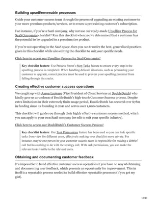 Customer Success Operations: How to Build Repeatable Processes to Scale and Grow | PDF