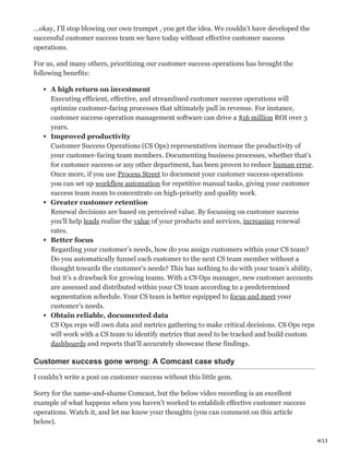 Customer Success Operations: How to Build Repeatable Processes to Scale ...