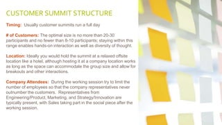 Customer Summits as a First Step for CABs | PPT