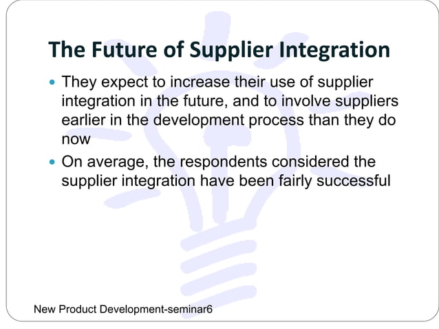 Customer supplier integration | PPT