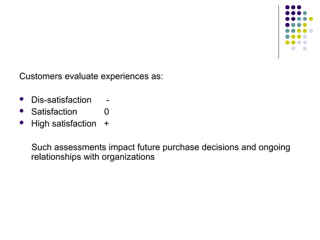 Customer value and Satisfaction | PPT