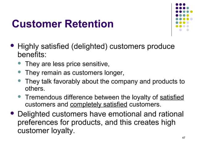 Customer value and Satisfaction | PPT