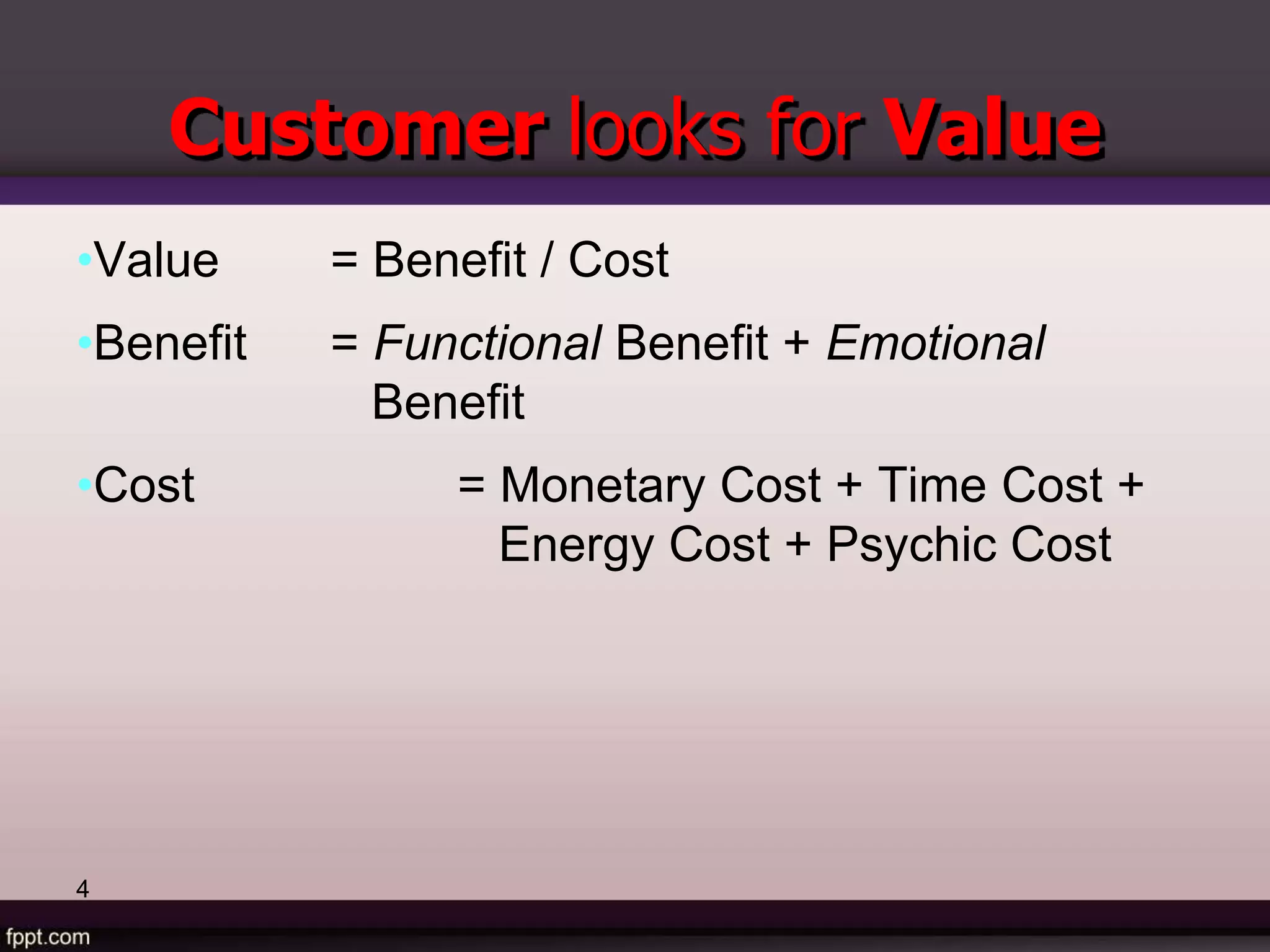 CUSTOMER VALUE.ppt