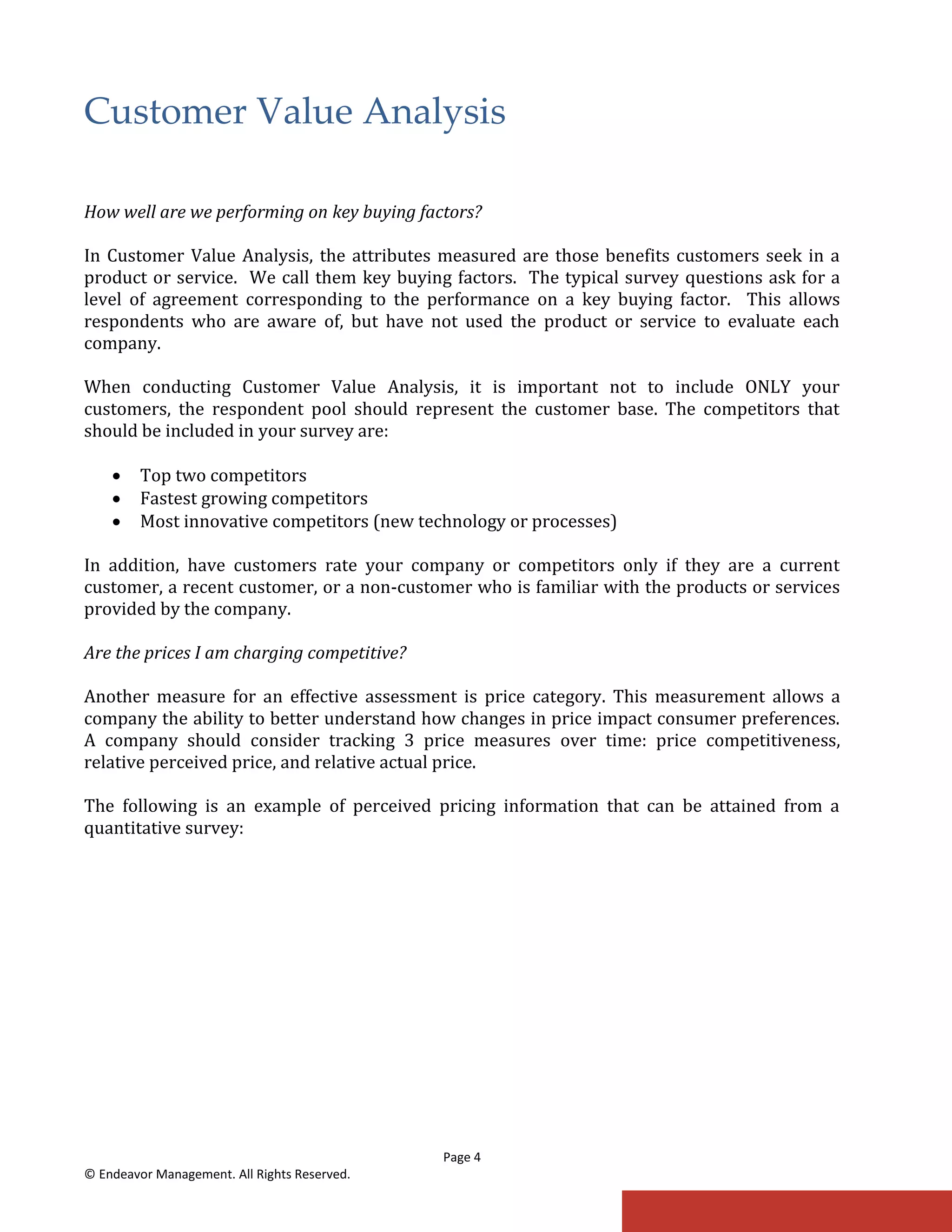 Customer Value Analysis: How Customers Make Purchase Decisions | PDF