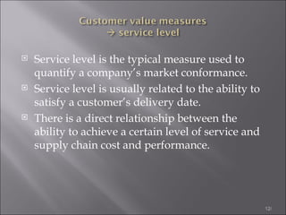 Customer value and supply chain management | PPT