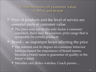 Customer value and supply chain management | PPT