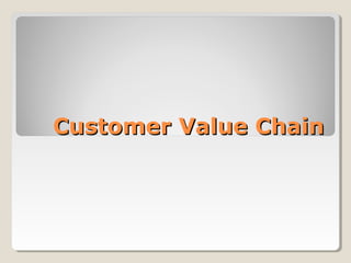 Customer value chain | PPT