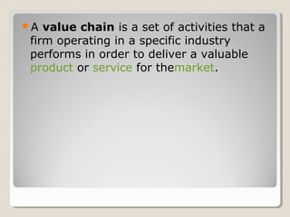 Customer value chain | PPT