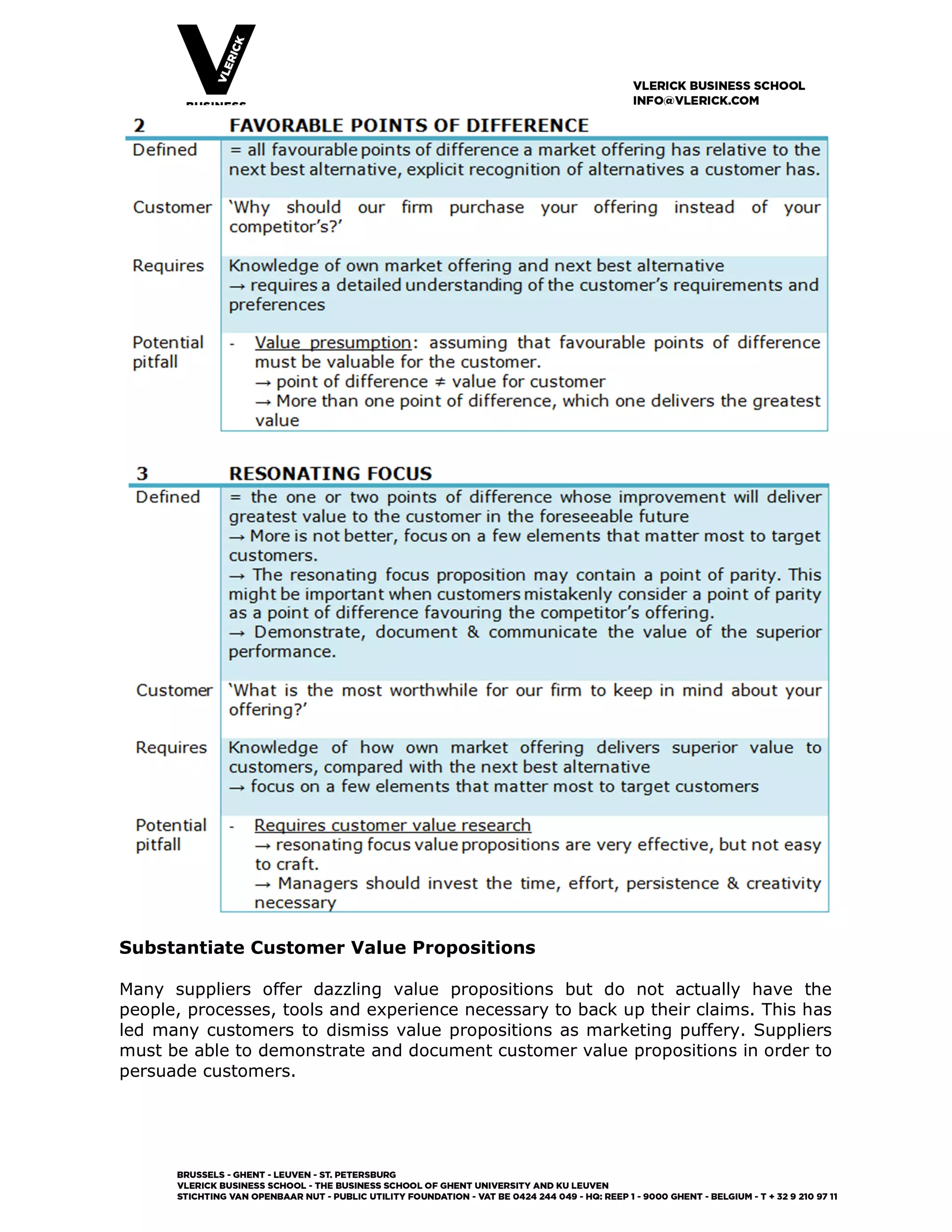 Customer value propositions | PDF