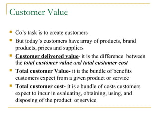 Customer value& satisfaction | PPT