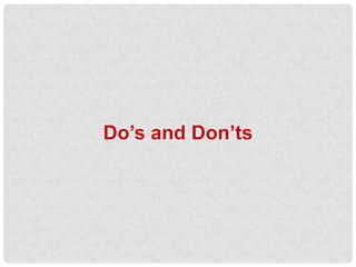 Customer visits - 10 Do's and Don'ts | PPTX